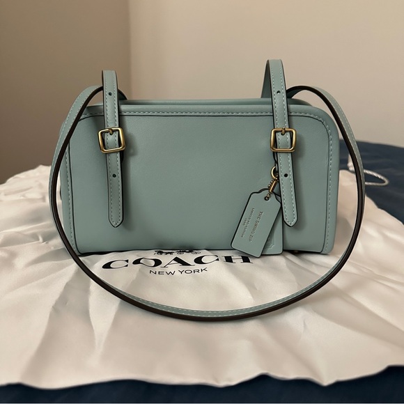 Coach | Bags | Coach Swing Zip Mini Light Blue | Poshmark